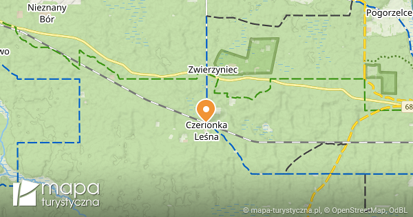 Czerlonka - mapa szlaków turystycznych | mapa-turystyczna.pl