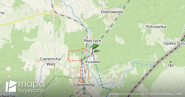 Kuzawa, cerkiew - mapa szlaków turystycznych | mapa-turystyczna.pl