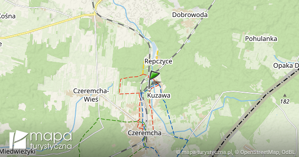 Kuzawa, ul. Wiśniowa - mapa szlaków turystycznych | mapa-turystyczna.pl