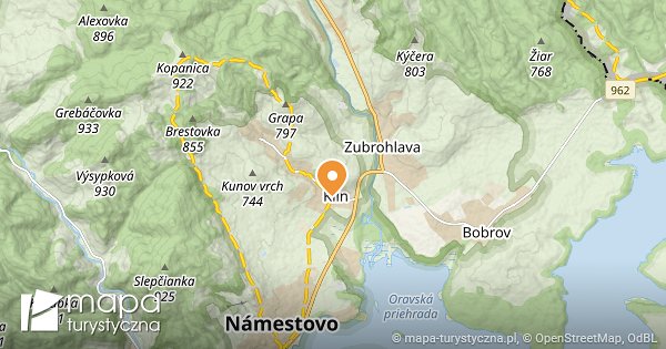 Klin - mapa szlaków turystycznych | mapa-turystyczna.pl