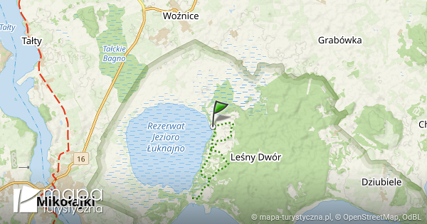 Osa - mapa szlaków turystycznych | mapa-turystyczna.pl