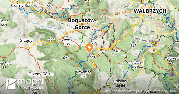 Glinik - mapa szlaków turystycznych | mapa-turystyczna.pl