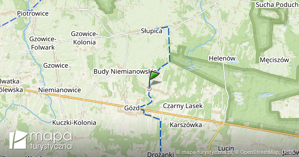Lipiny - mapa szlaków turystycznych | mapa-turystyczna.pl