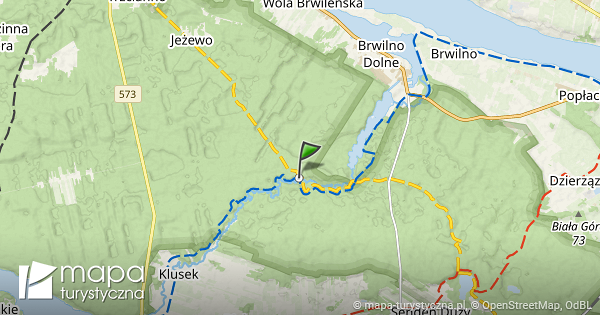 Skrwa Lewa - mapa szlaków turystycznych | mapa-turystyczna.pl