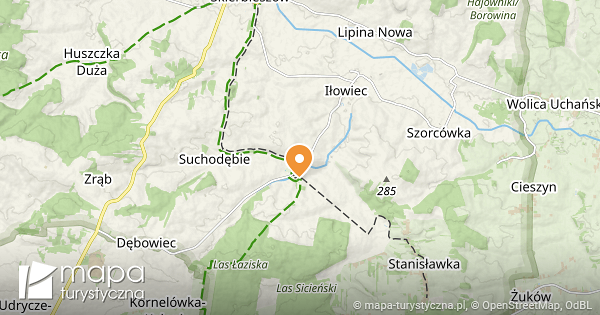Łaziska - mapa szlaków turystycznych | mapa-turystyczna.pl