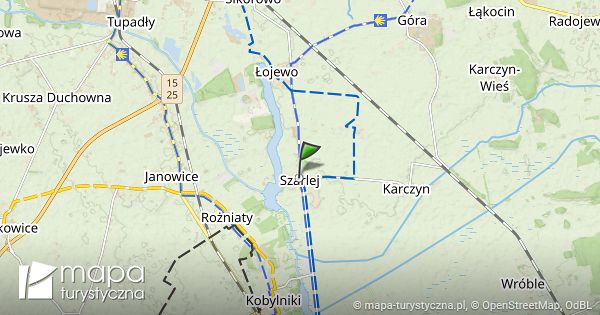 Szarlej - mapa szlaków turystycznych | mapa-turystyczna.pl
