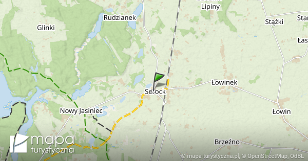 Serock - mapa szlaków turystycznych | mapa-turystyczna.pl