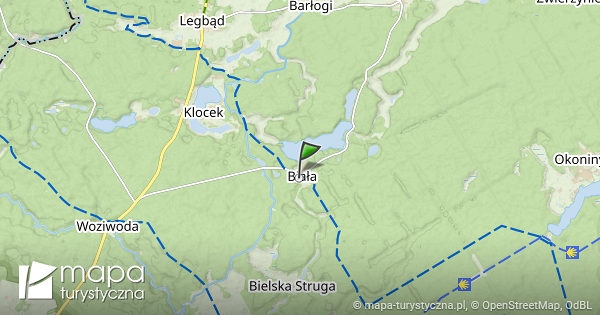 Biała - mapa szlaków turystycznych | mapa-turystyczna.pl