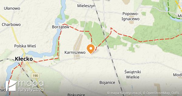 Sokolniki - mapa szlaków turystycznych | mapa-turystyczna.pl