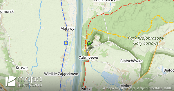 Ścieżka na punkt widokowy - mapa szlaków turystycznych | mapa ...