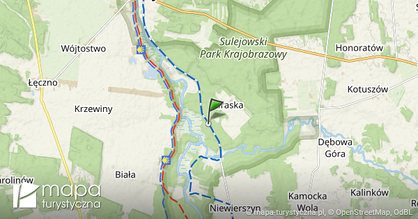 Taraska-Kolonia - mapa szlaków turystycznych | mapa-turystyczna.pl