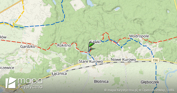 Stare Kurowo, ul. Polna - mapa szlaków turystycznych | mapa-turystyczna.pl