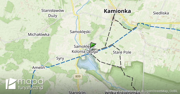Samoklęski, Kolonia Druga - mapa szlaków turystycznych | mapa ...