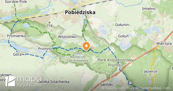 Pod Górą - mapa szlaków turystycznych | mapa-turystyczna.pl