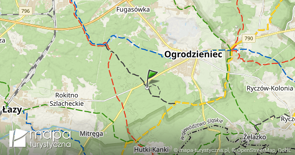 Ścieżka do ruin fabryki prochu - mapa szlaków turystycznych | mapa ...