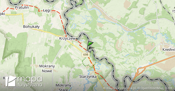 Rezerwat Szwajcaria Podlaska, rzeka Bug - mapa szlaków turystycznych ...