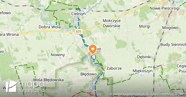 Lelewo, rozejście szlaków - mapa szlaków turystycznych | mapa ...