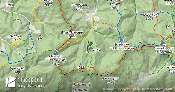 Dolina Śrubity - mapa szlaków turystycznych | mapa-turystyczna.pl