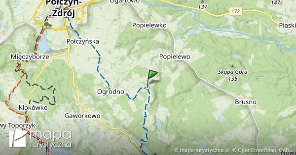 Zdroje Kolonia - mapa szlaków turystycznych | mapa-turystyczna.pl