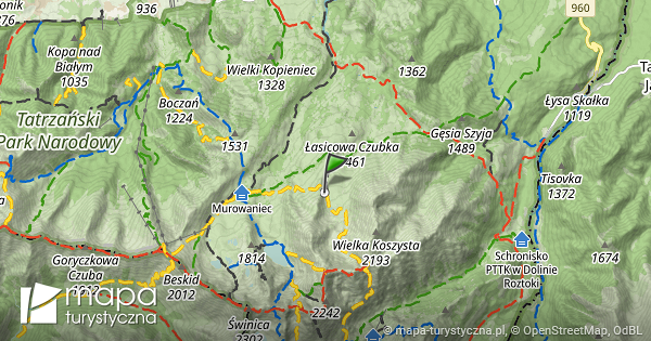 Czerwony Staw w Dolinie Pańszczycy - mapa szlaków turystycznych | mapa ...