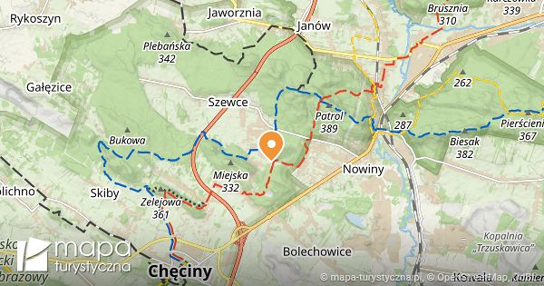 Jaskinia Raj - mapa szlaków turystycznych | mapa-turystyczna.pl