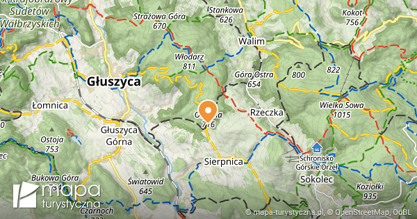 Kompleks Osówka - mapa szlaków turystycznych | mapa-turystyczna.pl