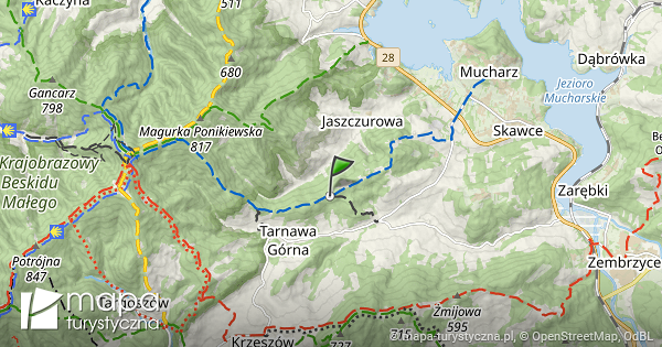 Grota Wierchy - mapa szlaków turystycznych | mapa-turystyczna.pl