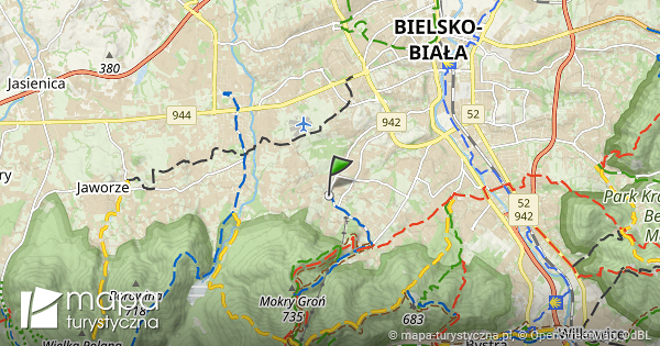 Polecane trasy z: Kamienica, pętla autobusowa MZK | mapa-turystyczna.pl