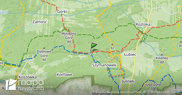 Uroczysko Karpaty - mapa szlaków turystycznych | mapa-turystyczna.pl