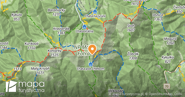 Chleb - mapa szlaków turystycznych | mapa-turystyczna.pl