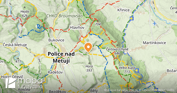 Suchý Důl - mapa szlaków turystycznych | mapa-turystyczna.pl