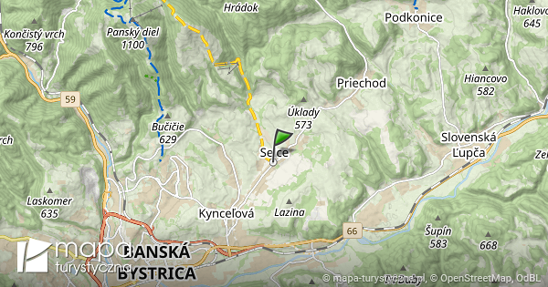 Selce - mapa szlaków turystycznych | mapa-turystyczna.pl
