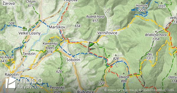 Smrčina - mapa szlaków turystycznych | mapa-turystyczna.pl