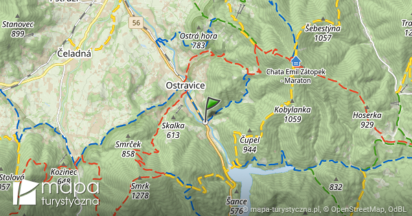 Mazák, bus - mapa szlaków turystycznych | mapa-turystyczna.pl