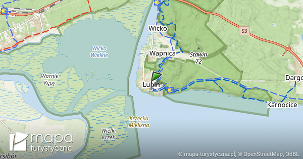 Lubin - mapa szlaków turystycznych | mapa-turystyczna.pl