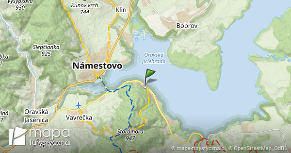 Slanická osada - mapa szlaków turystycznych | mapa-turystyczna.pl