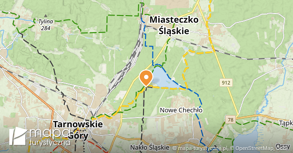 Zalew Nakło-Chechło, domki letniskowe - mapa szlaków turystycznych ...