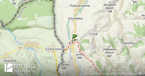 Chochołów - mapa szlaków turystycznych | mapa-turystyczna.pl