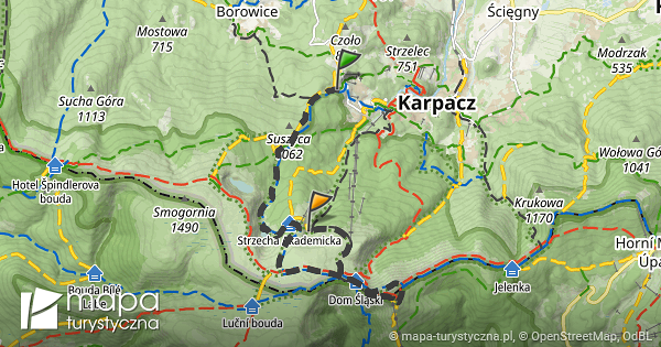 Trasa: Świątynia Wang – Kocioł Białego Jaru | mapa-turystyczna.pl