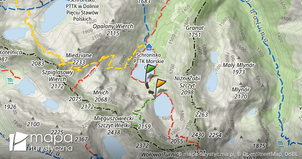 Trasa: Morskie Oko, pod Czarnym Stawem – Czarny Staw Pod Rysami | mapa ...