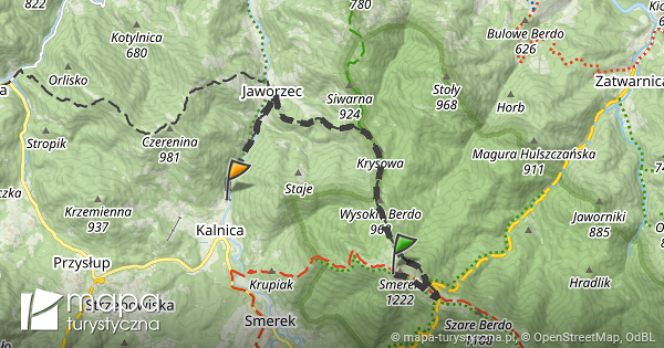 Trasa: Smerek – Kalnica, początek ścieżki "Bieszczady Odnalezione ...