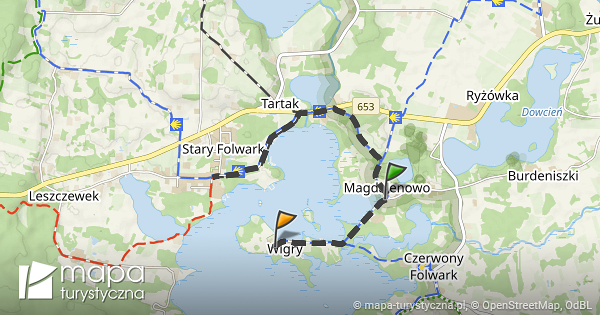 Trasa: Magdalenowo – Wigry | mapa-turystyczna.pl