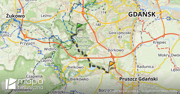 Trasa: Otomin – Straszyn | mapa-turystyczna.pl