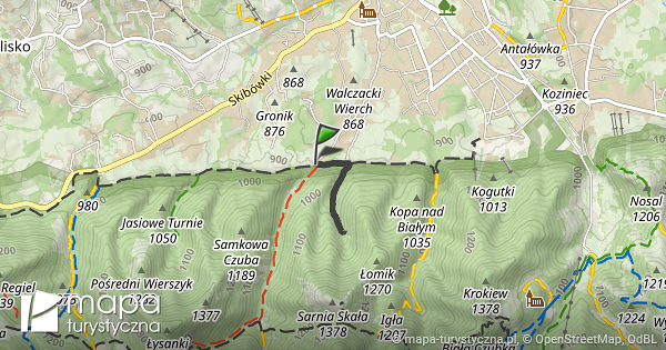 Trasa: Dolina Strążyska, parking – Dolina Strążyska, parking | mapa ...