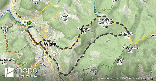 Trasa: Wisła – Wisła | mapa-turystyczna.pl