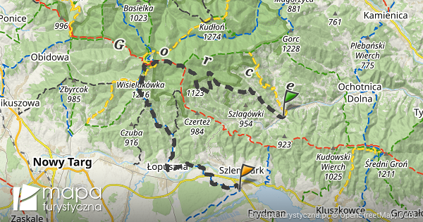 Trasa do: Dębno | mapa-turystyczna.pl