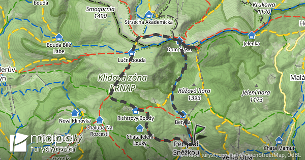Trasa: Pec pod Sněžkou – Pec pod Sněžkou | mapa-turystyczna.pl