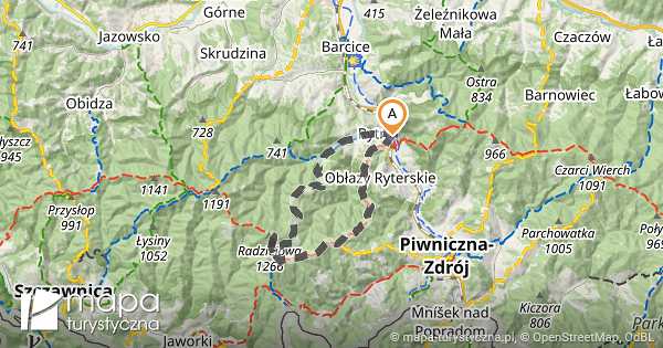 Trasa: Rytro – Rytro | mapa-turystyczna.pl