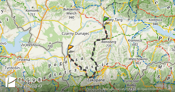 Trasa do: Chochołów | mapa-turystyczna.pl