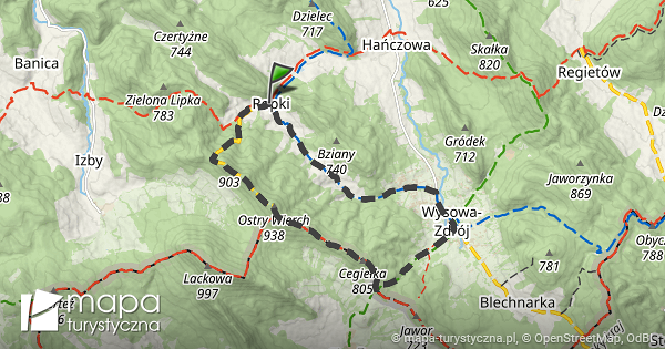 Trasa: Ropki – Ropki | mapa-turystyczna.pl